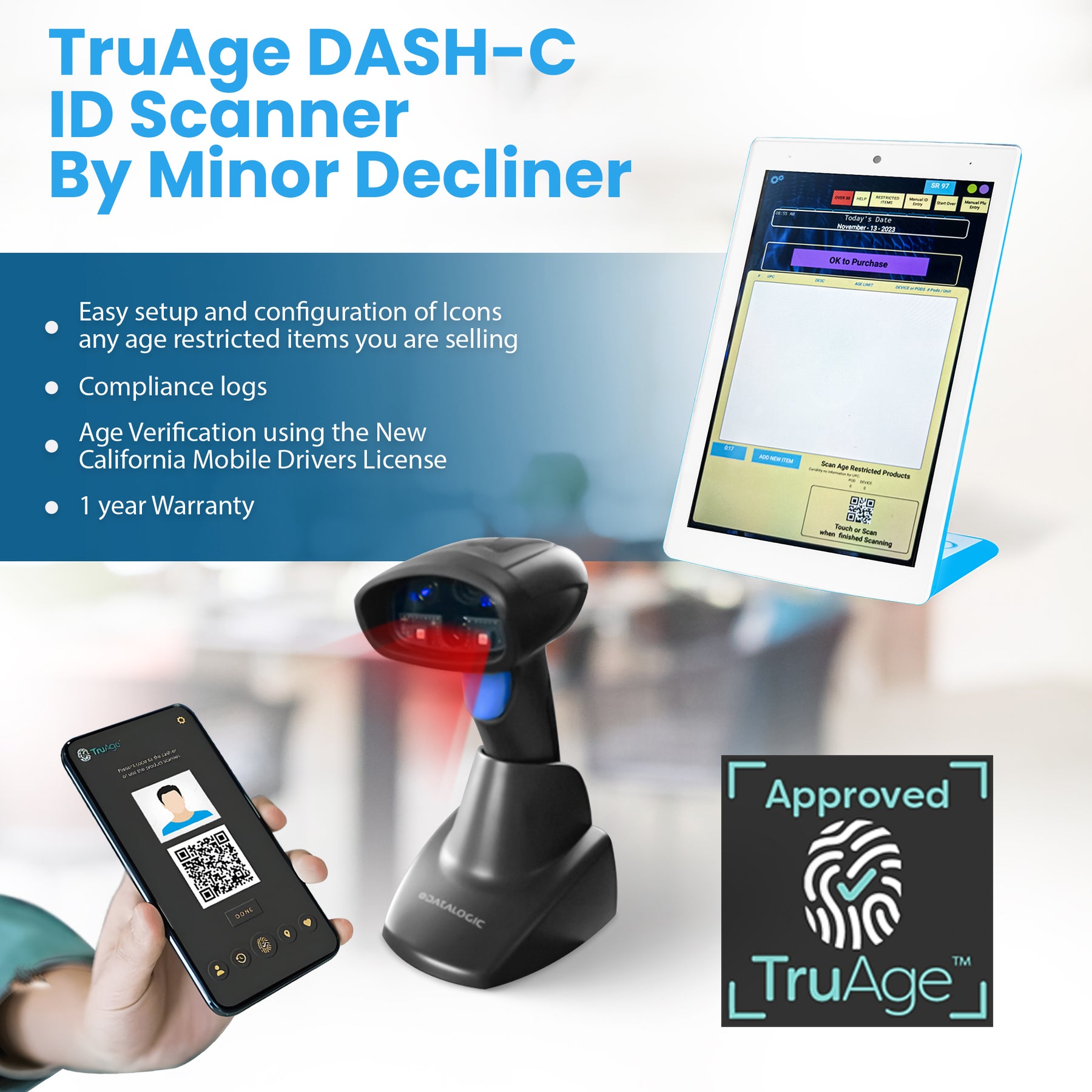 Cost Effective & Easy to Use ID Scanners by Minor Decliner