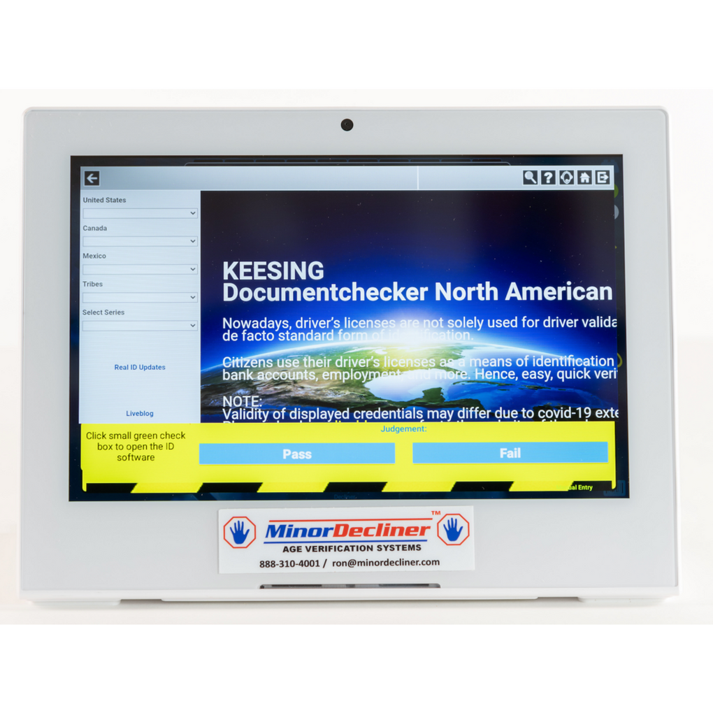 Cost Effective & Easy to Use ID Scanners by Minor Decliner